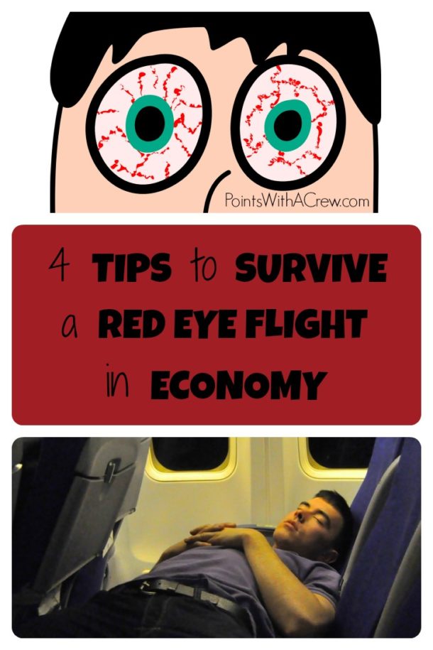 4 tips to survive a red eye flight in economy - Points with a Crew
