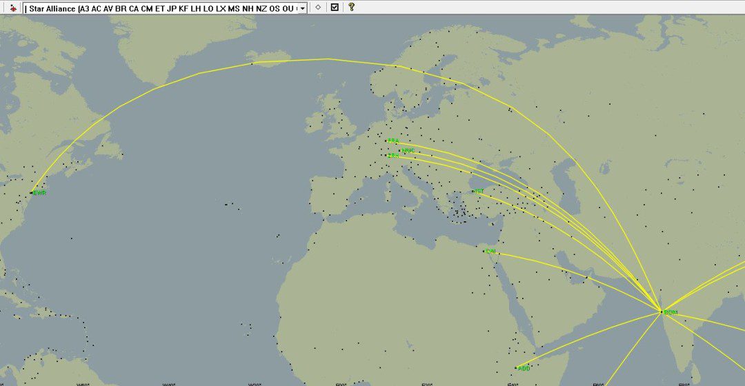 Airline Route Mapper - tool showing every flight on every airline ...