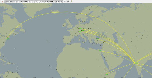 Airline Route Mapper - tool showing every flight on every airline ...