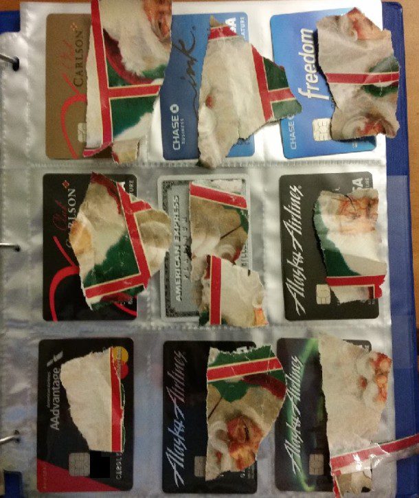 Here's my gift and credit card organizer system - Points with a Crew