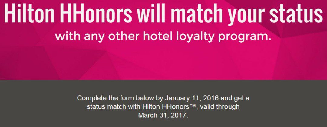 Monday's the last day for a Hilton Diamond status match - Points with a ...