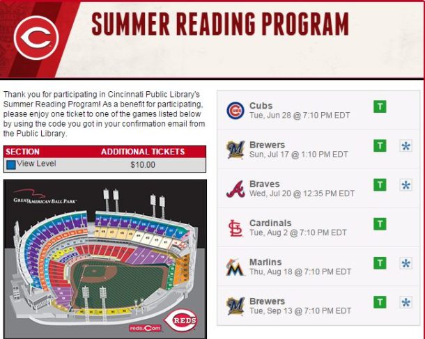 (Multiple?) Free Cincinnati Reds tickets - Points with a Crew