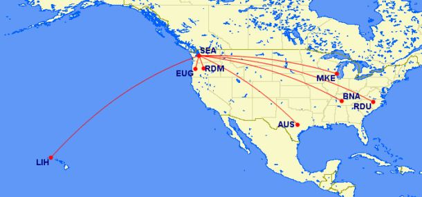 Delta adds 7 new routes from Seattle - Points with a Crew