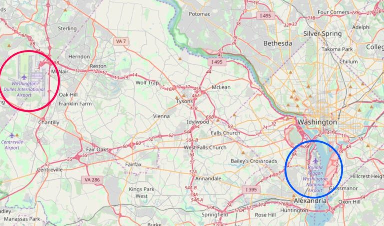 How to get from DCA (or downtown Washington DC) to IAD UPDATED with ...