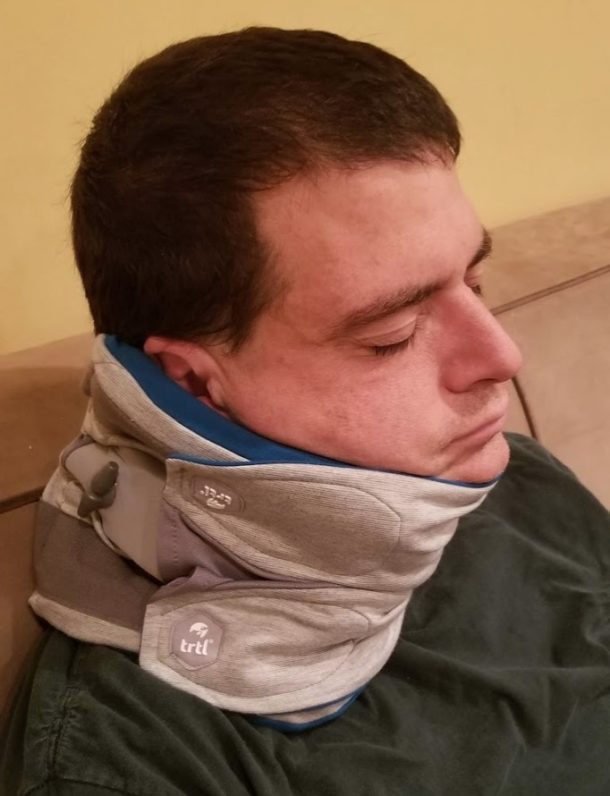 TRTL pillow plus review - travel pillow - Points with a Crew