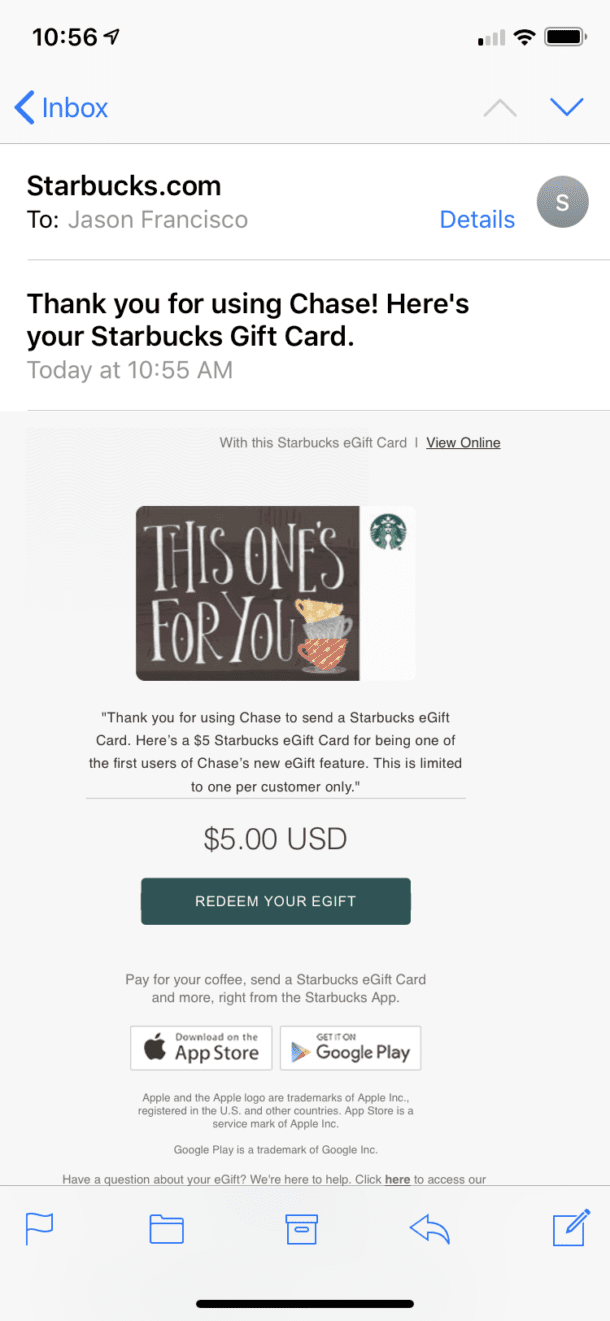 FREE $5 Starbucks eGift card when you send $5 Starbucks eGift card with ...