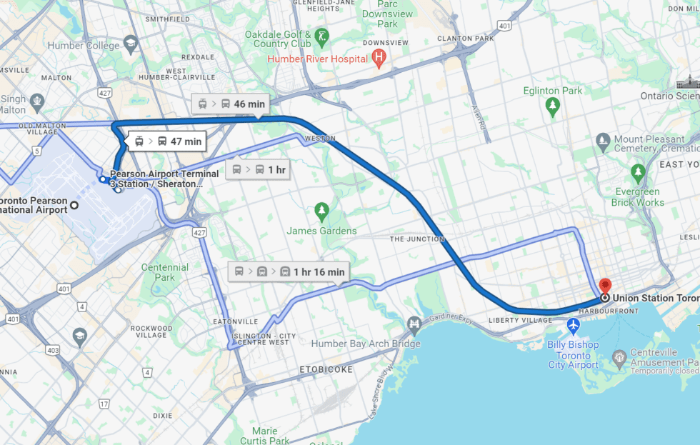 The cheapest and best way from Toronto Airport (YYZ) to Downtown ...